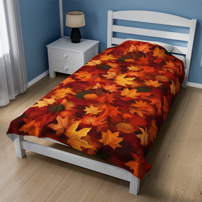 Leaf Throw Blanket - Etsy