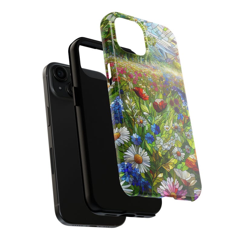 Cottagecore Wildflower Stained Glass Phone Case - Etsy