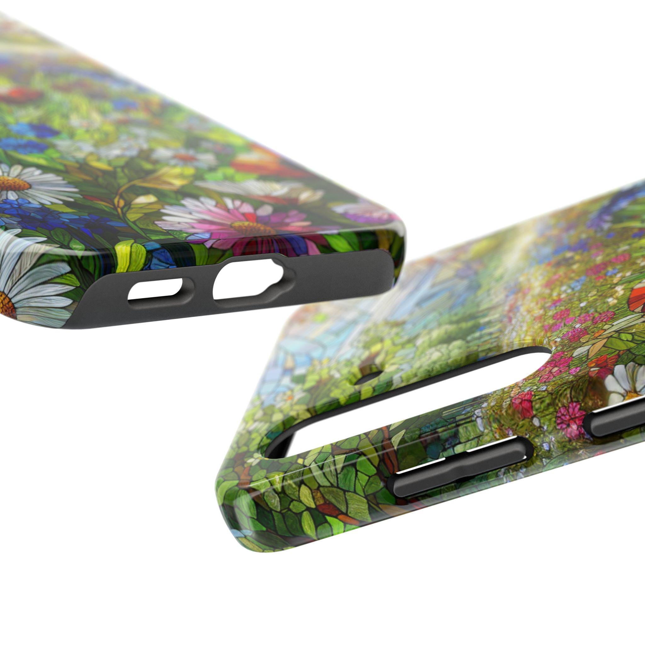 Cottagecore Wildflower Stained Glass Phone Case - Etsy