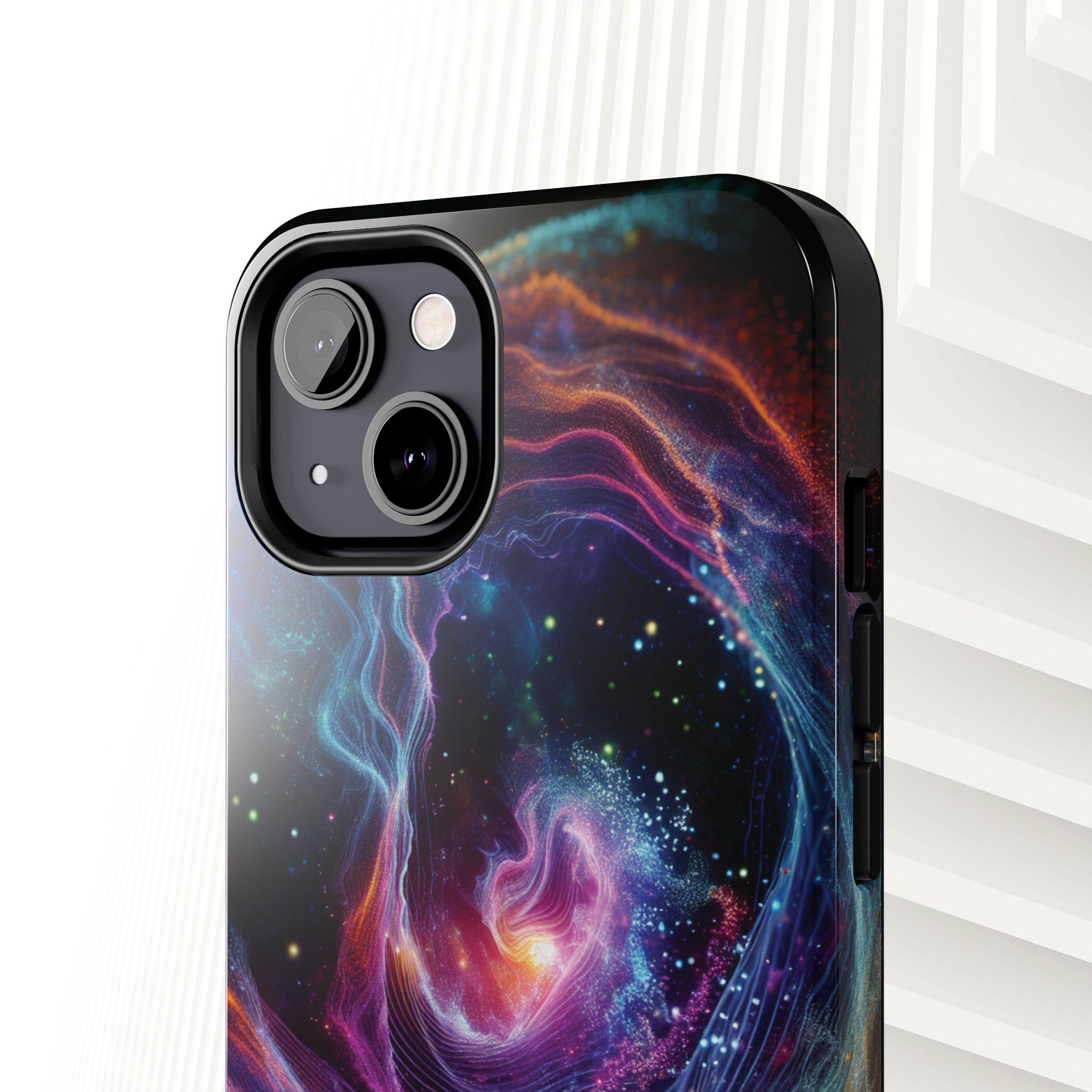 Cosmic Dance of Particles and Waves Tough Phone Case | Space Galaxy ...