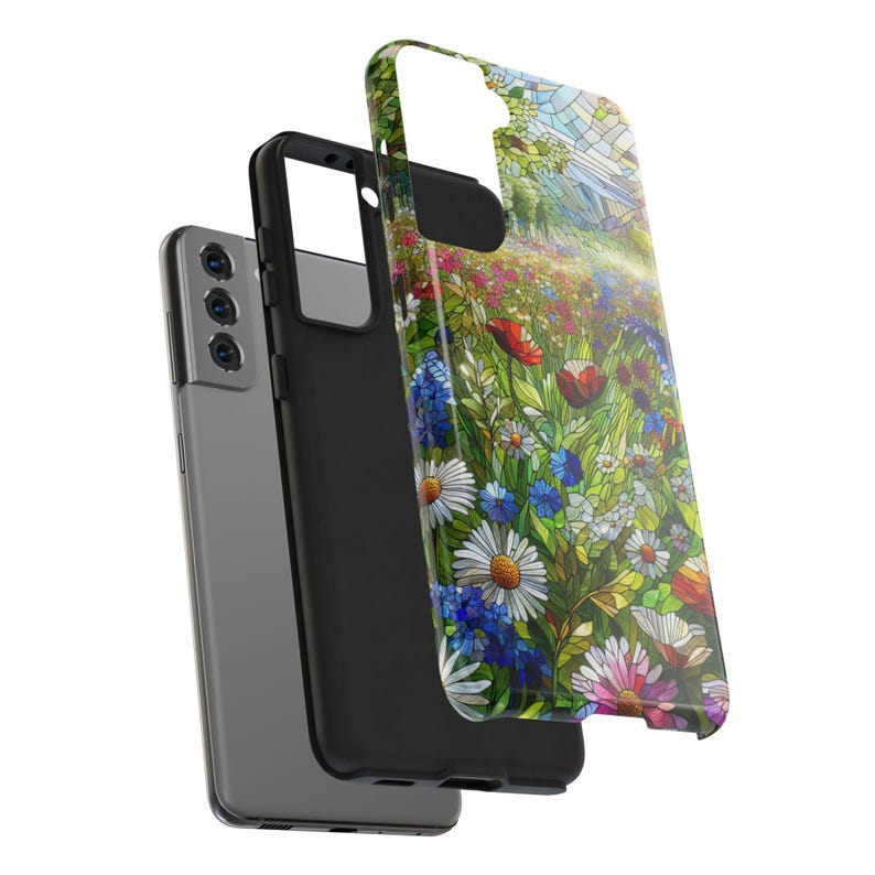Cottagecore Wildflower Stained Glass Phone Case - Etsy