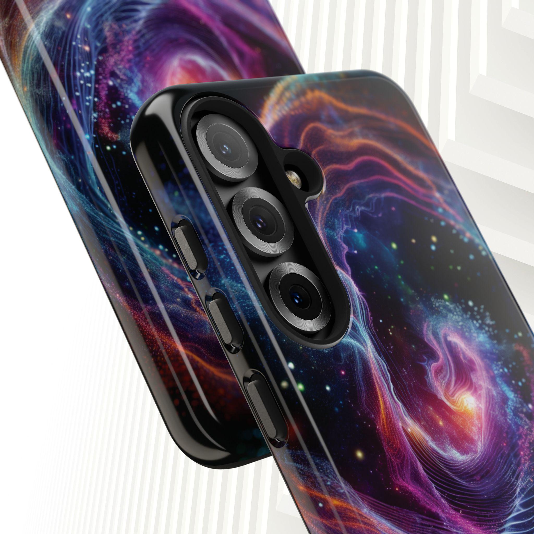 Cosmic Dance of Particles and Waves Tough Phone Case | Space Galaxy ...
