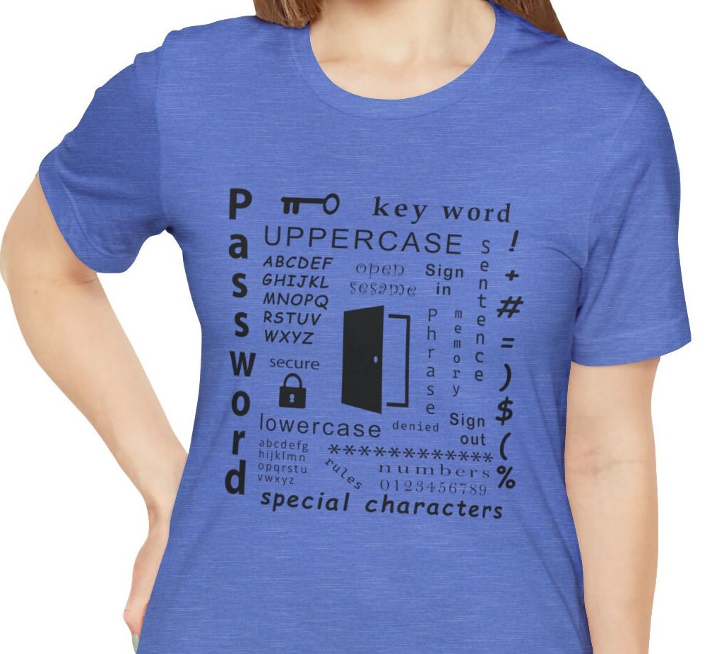 Passwords Shirt Cybersecurity Tee Tech Humor Top Geeky Etsy