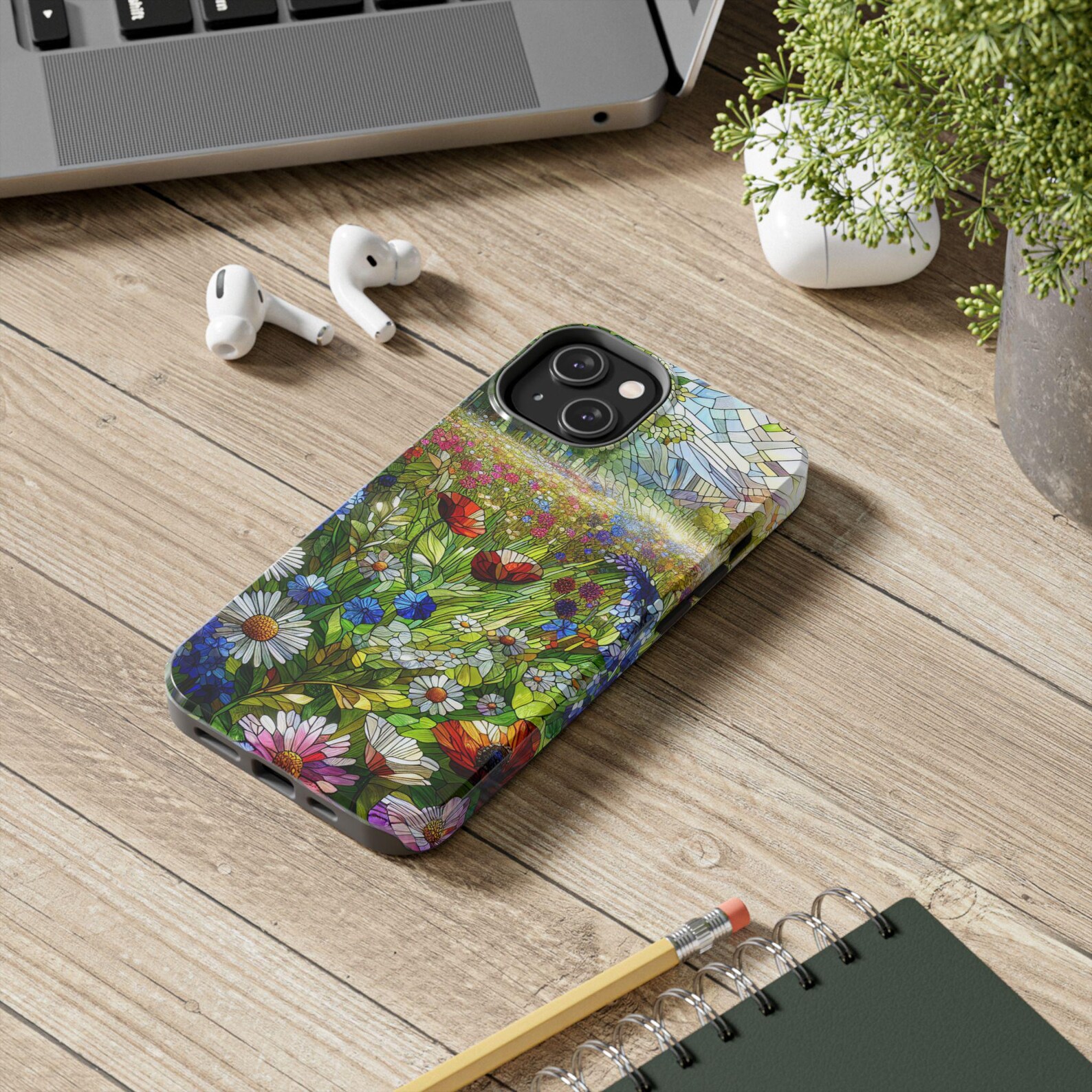 Cottagecore Wildflower Stained Glass Phone Case - Etsy
