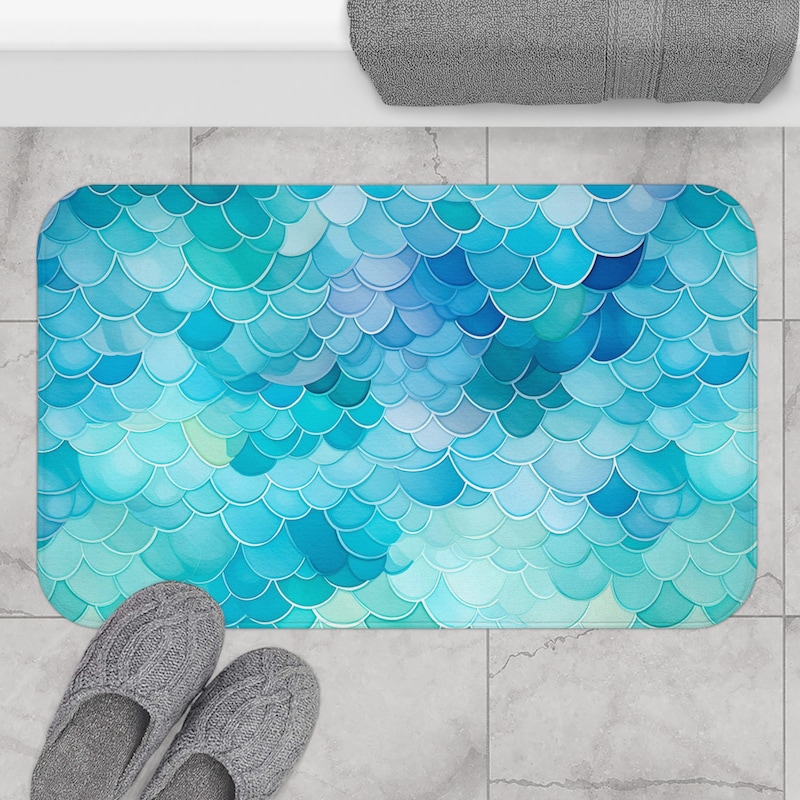 Aqua Bathroom Decor - Etsy