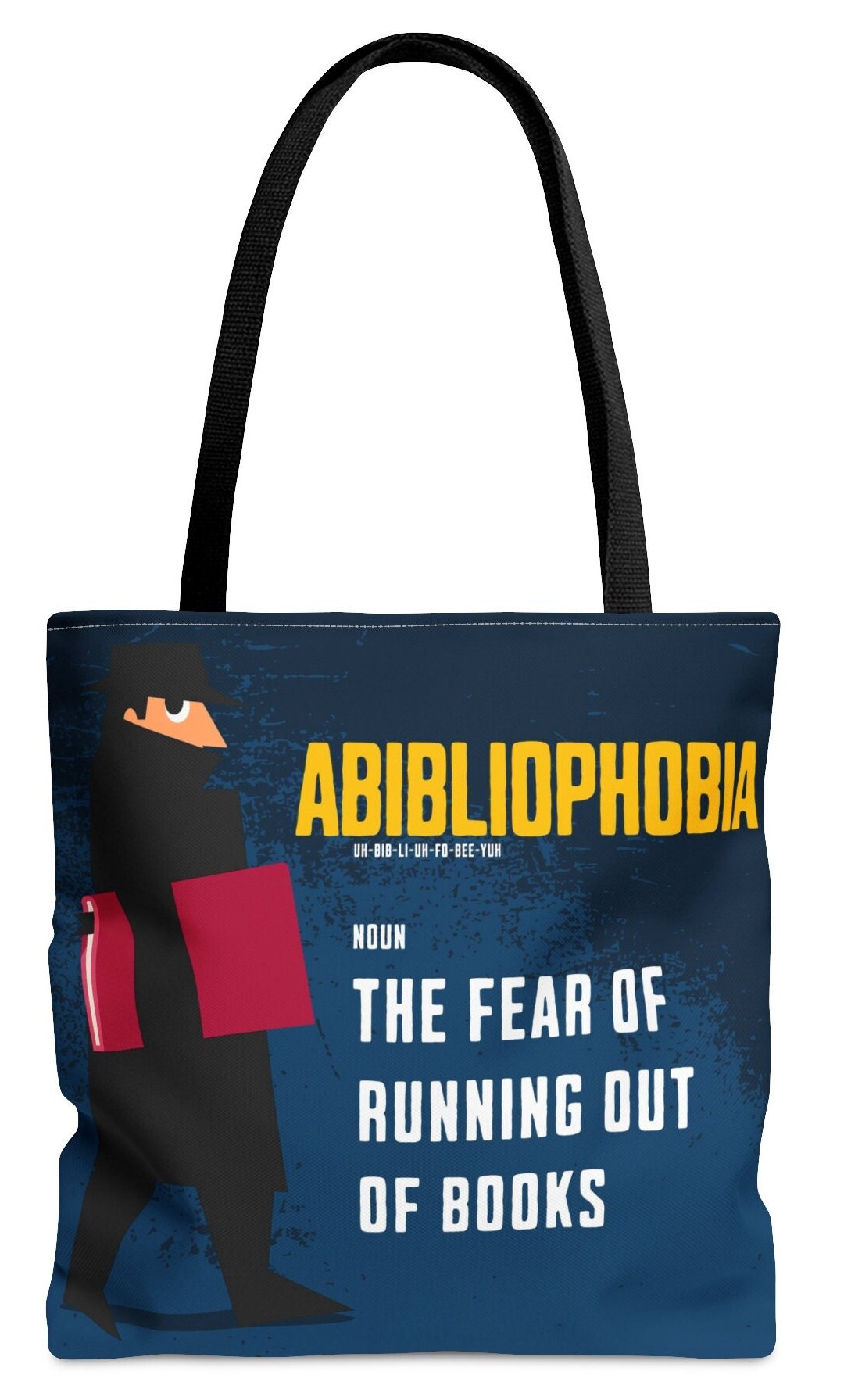 Abibliophobia the Fear of Running Out of Books Book Lover - Etsy
