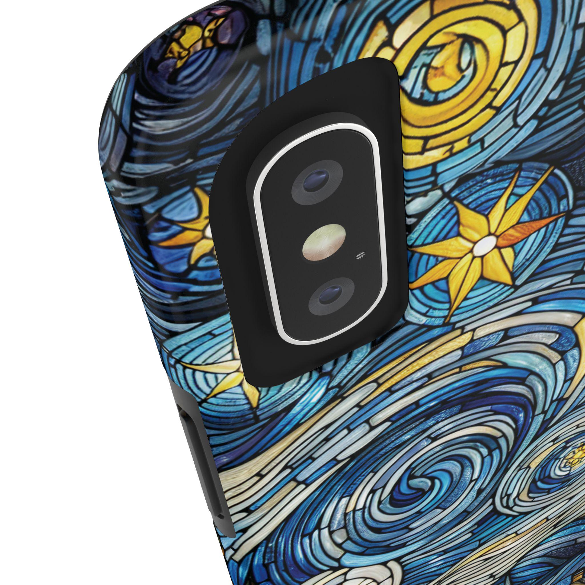 Stained Glass Starry Night Van Gogh Phone Case: Protective Cover - Etsy