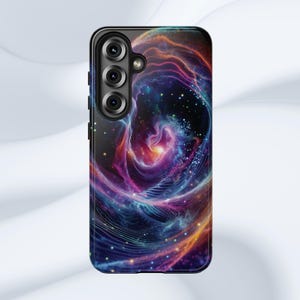 Cosmic Dance of Particles and Waves Tough Phone Case | Space Galaxy ...