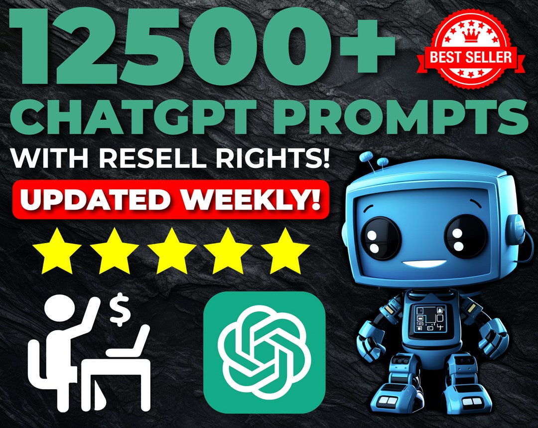 12500 Chatgpt Prompts Ultimate Chat Gpt Guide Master Chat Etsy