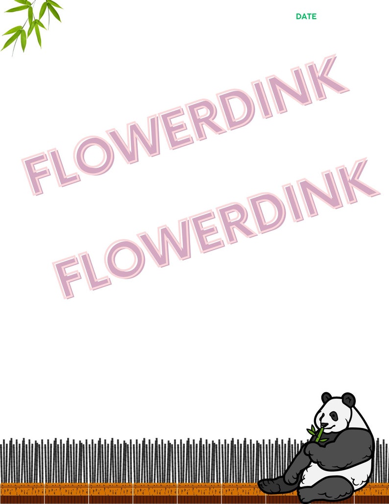 Letter Writting Paper Panda Printable Papel Descargable JW - Etsy