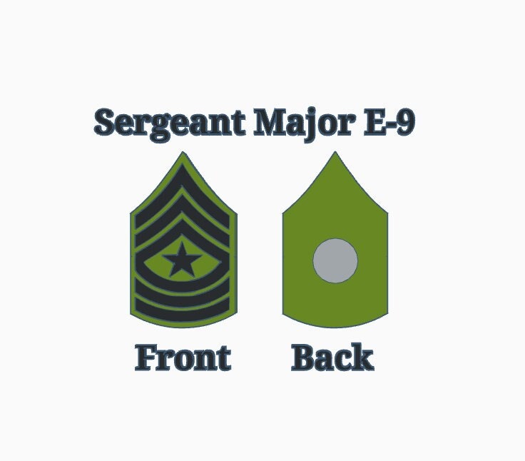 US Army Sergeant Major E-9 Fridge Magnet - Etsy