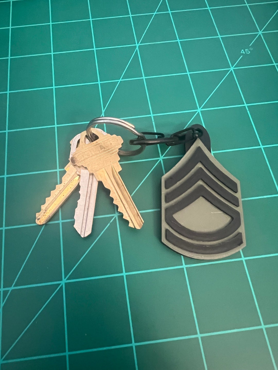 US Army Sergeant First Class E-7 Keychain Backpack Bag Charm - Etsy