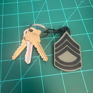 US Army Sergeant First Class E-7 Keychain Backpack Bag Charm - Etsy