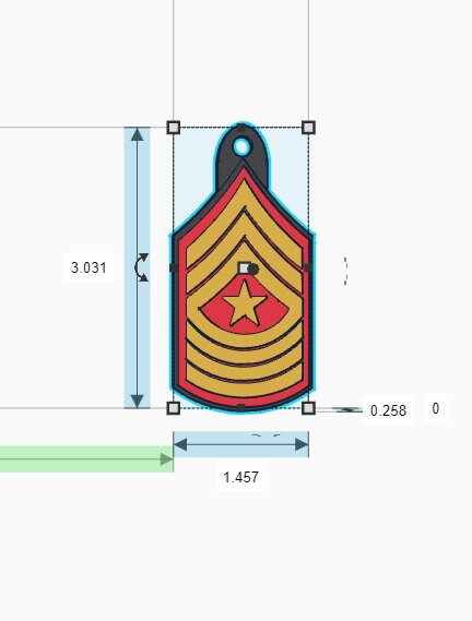 USMC Sergeant Major E-9 Keychain Backpack Bag Charm - Etsy