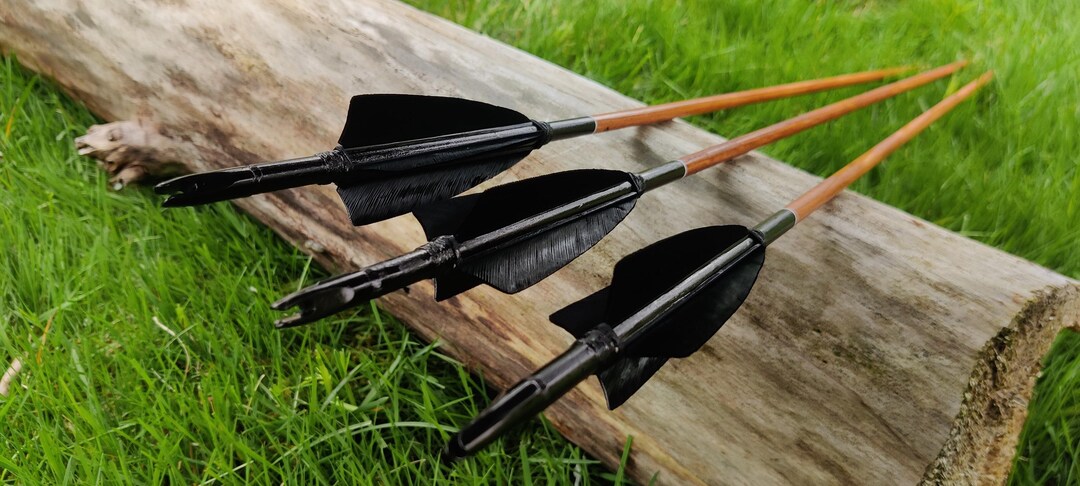 Handmade Traditional Wood Arrows - "bat" [set of 6] - Etsy