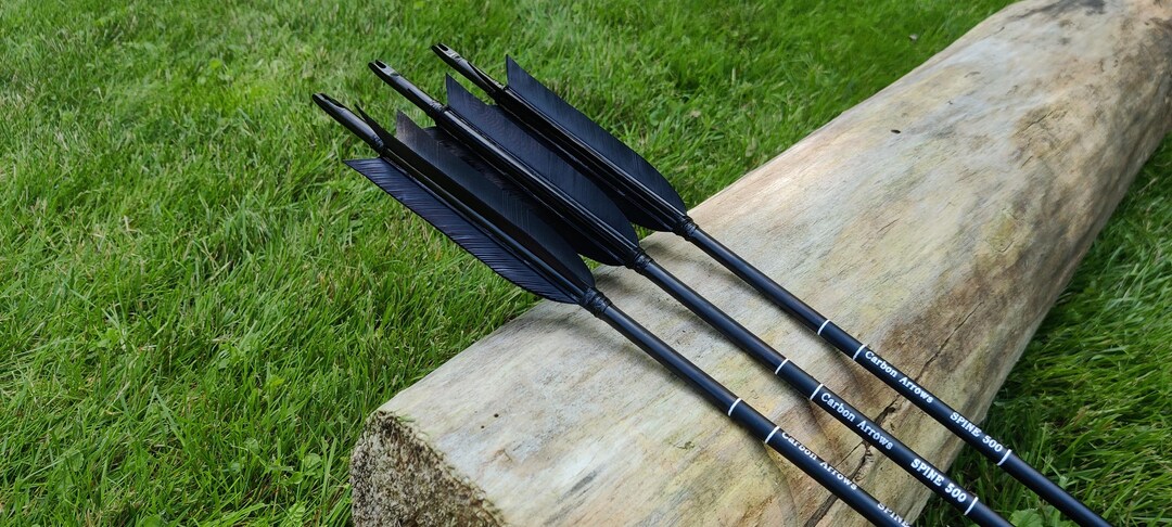 Handmade Traditional Carbon Arrows - "raven Steel" [set of 5!] - Etsy