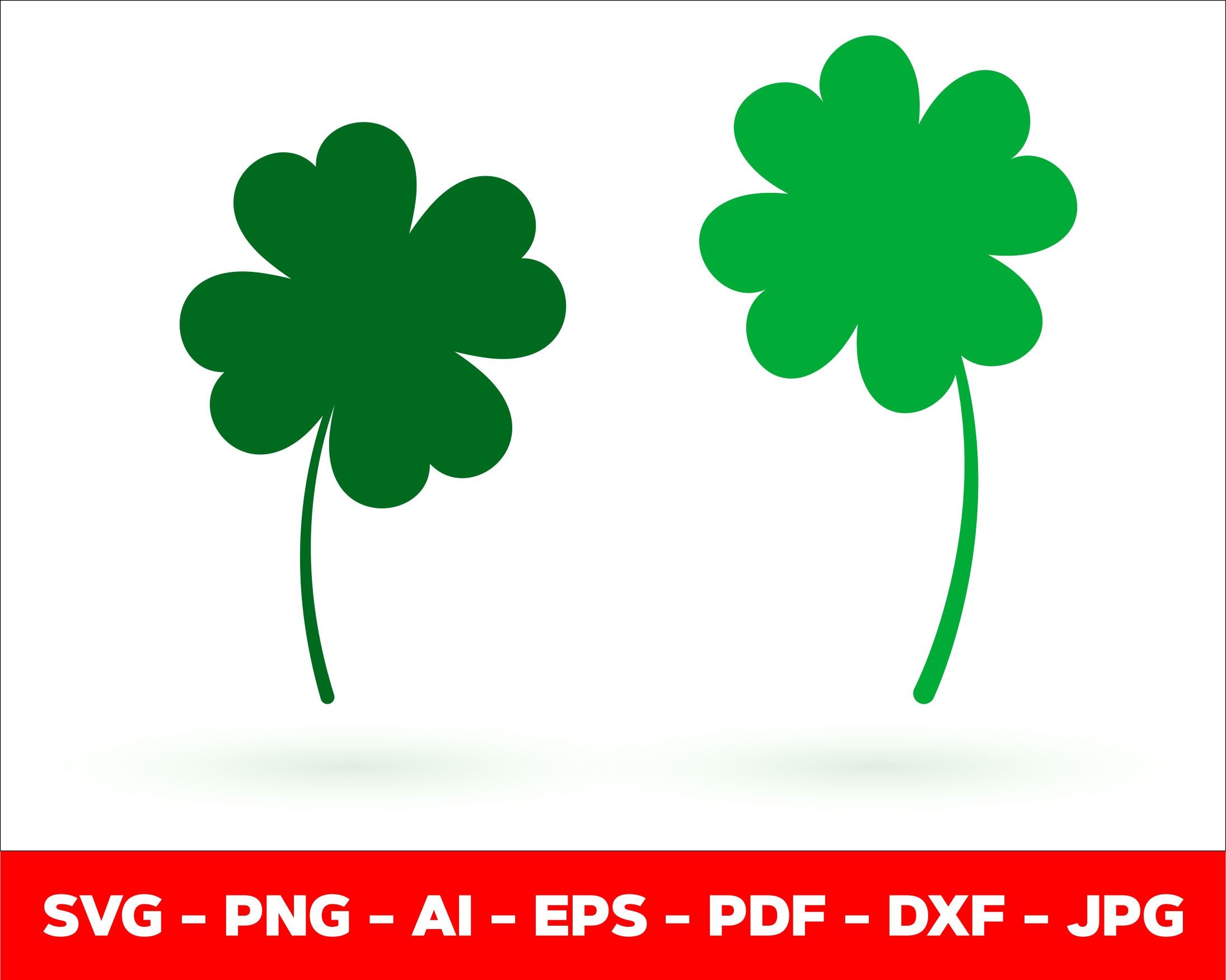 Trébol SVG Hoja de Trébol SVG Trébol Svg Día de San - Etsy México