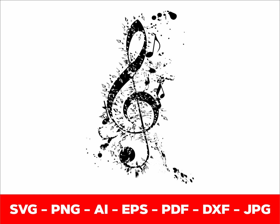 Musical Notes Svg , Music Svg, Treble Svg, Treble Clef, Music Key Svg ...