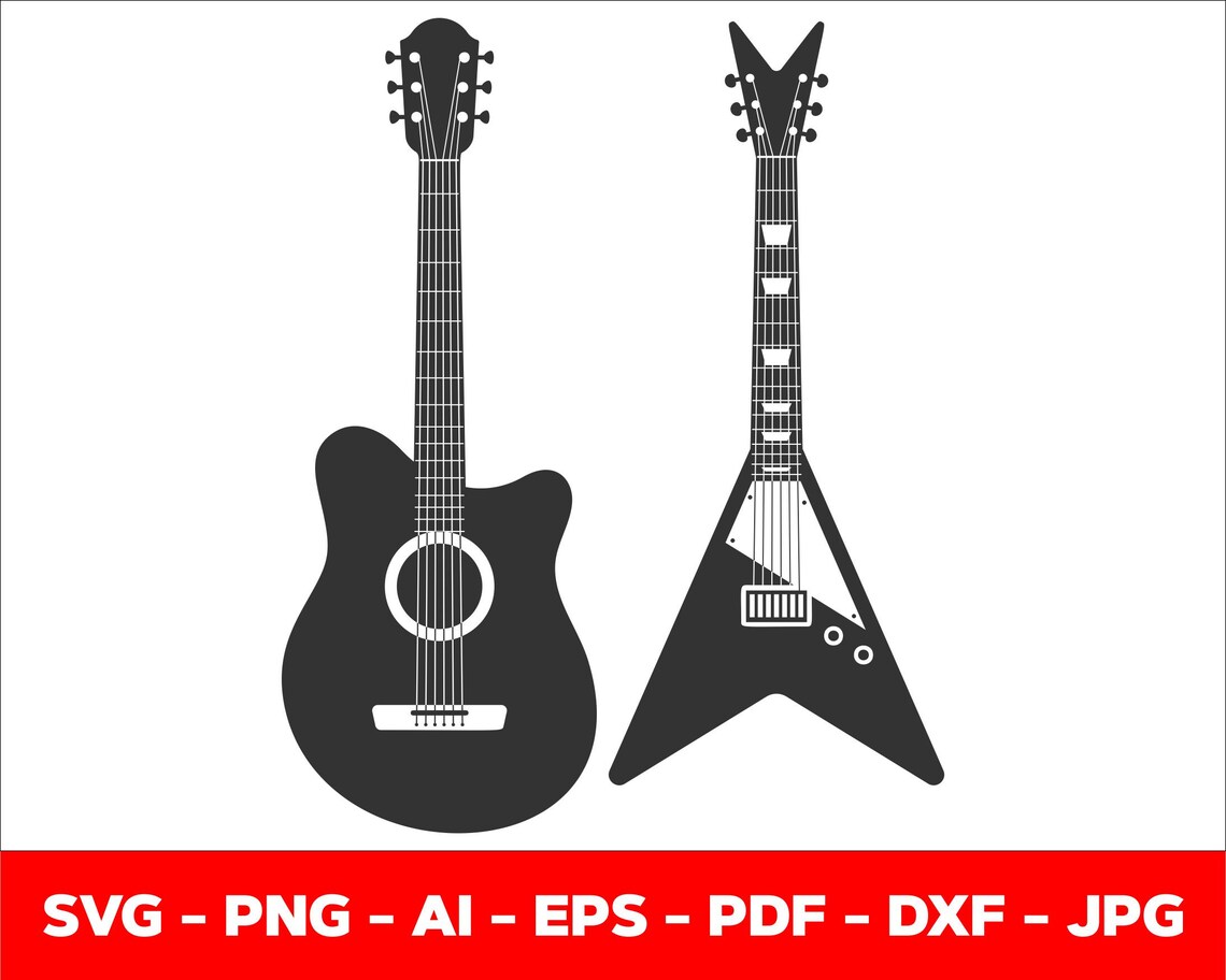 Guitar SVG / Guitar Note Svg /guitar Bundle Svg/ Cut Files / - Etsy