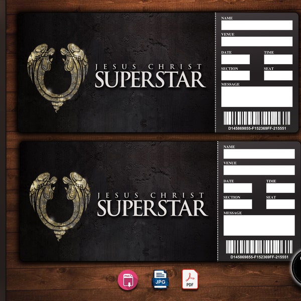 Surprise Event Ticket Jesus Christ Superstar - Etsy