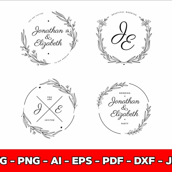 Scroll Monogram Svg - Etsy