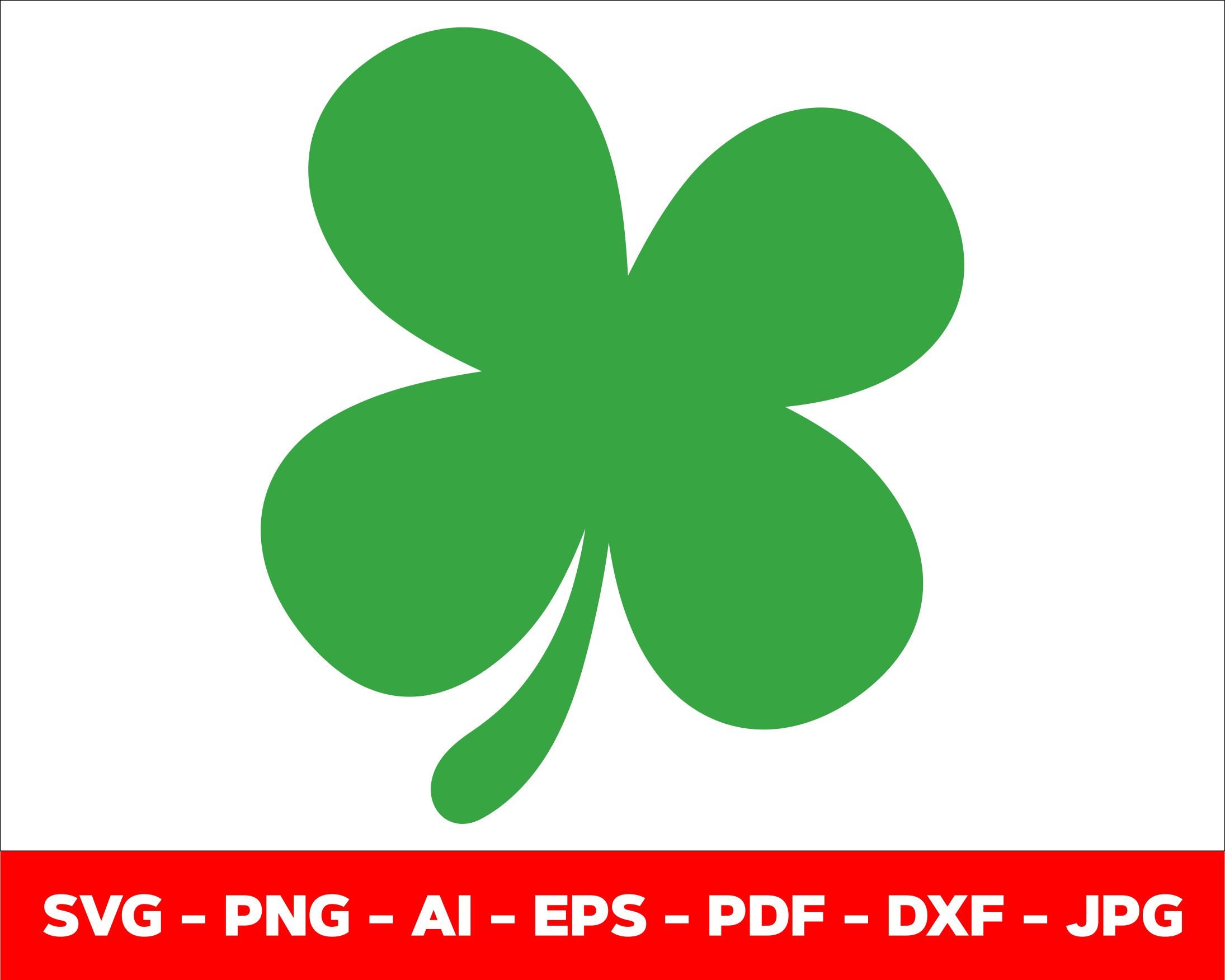 Shamrock Svg Clover Leaf Svg Trefoil Svg Saint Patricks Day Etsy