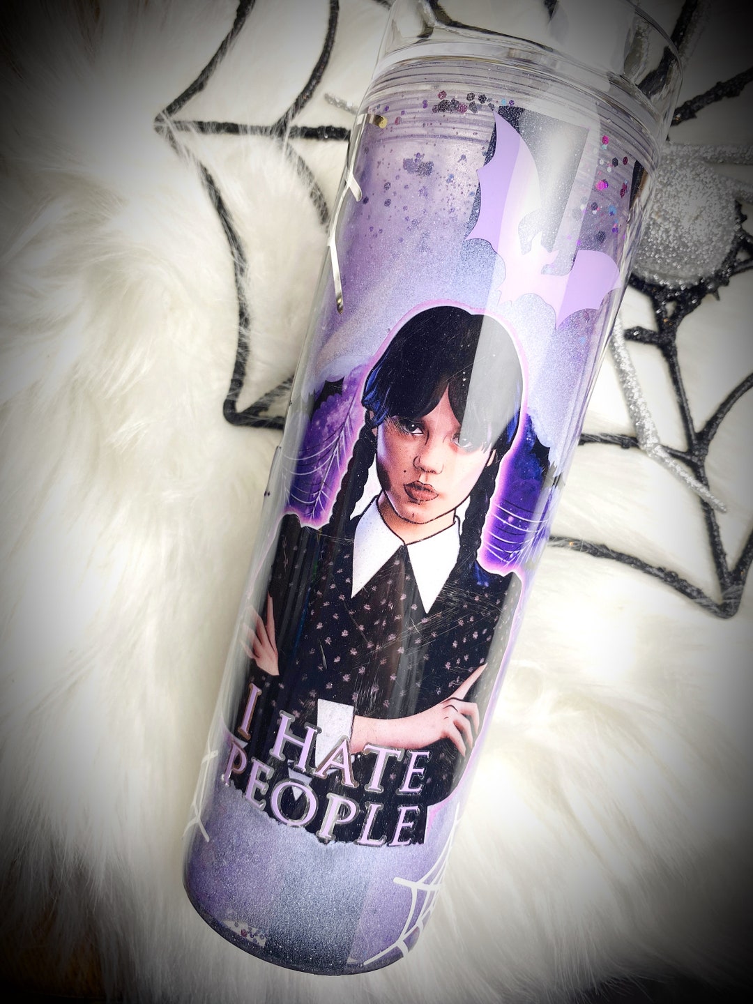 Wednesday Addams Snowglobe Tumbler, Wednesday Addams Tumbler, Wednesday ...