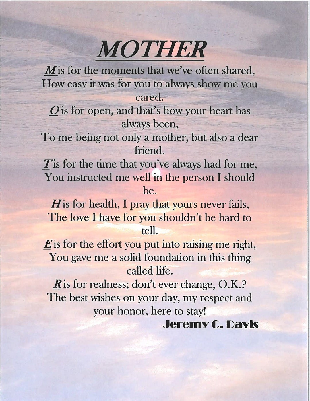 Mother (poetry, Art) - Etsy