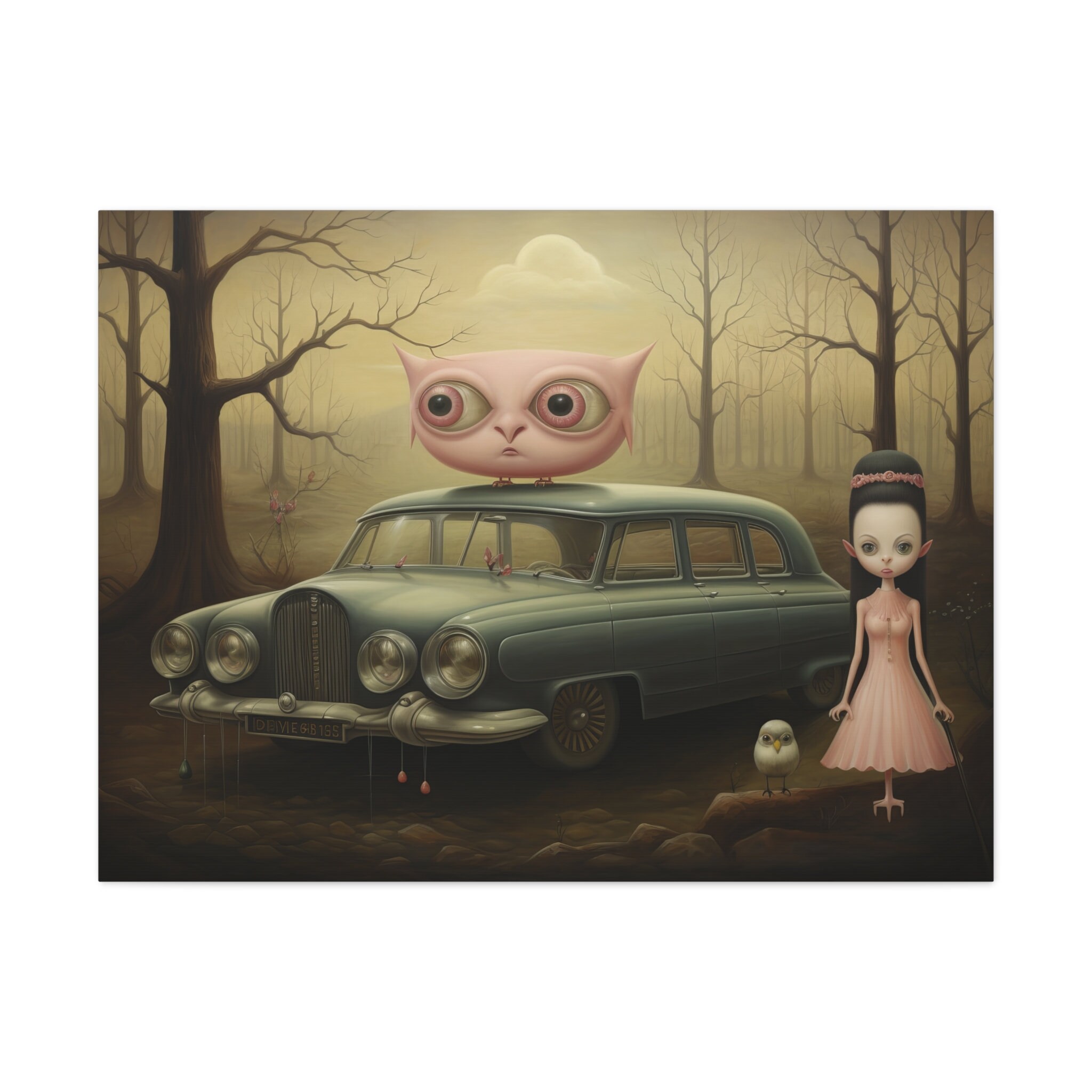 Enchanted Journey: Whimsical Realism Canvas Wall Art Print - Etsy