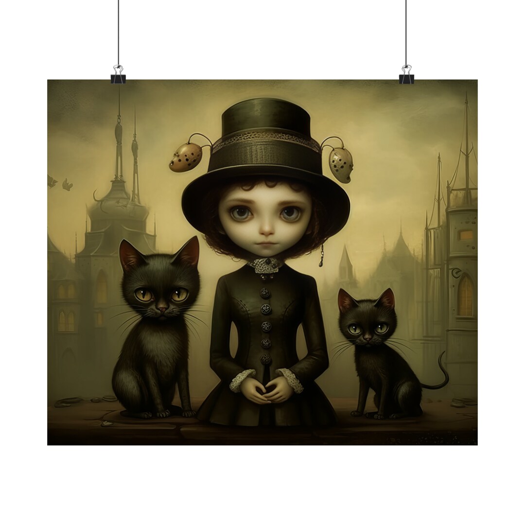 Lydia's Cats Matte Poster - Etsy