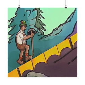 Price is Right Cliffhanger Game Mountain Climber Matte Horizontal ...