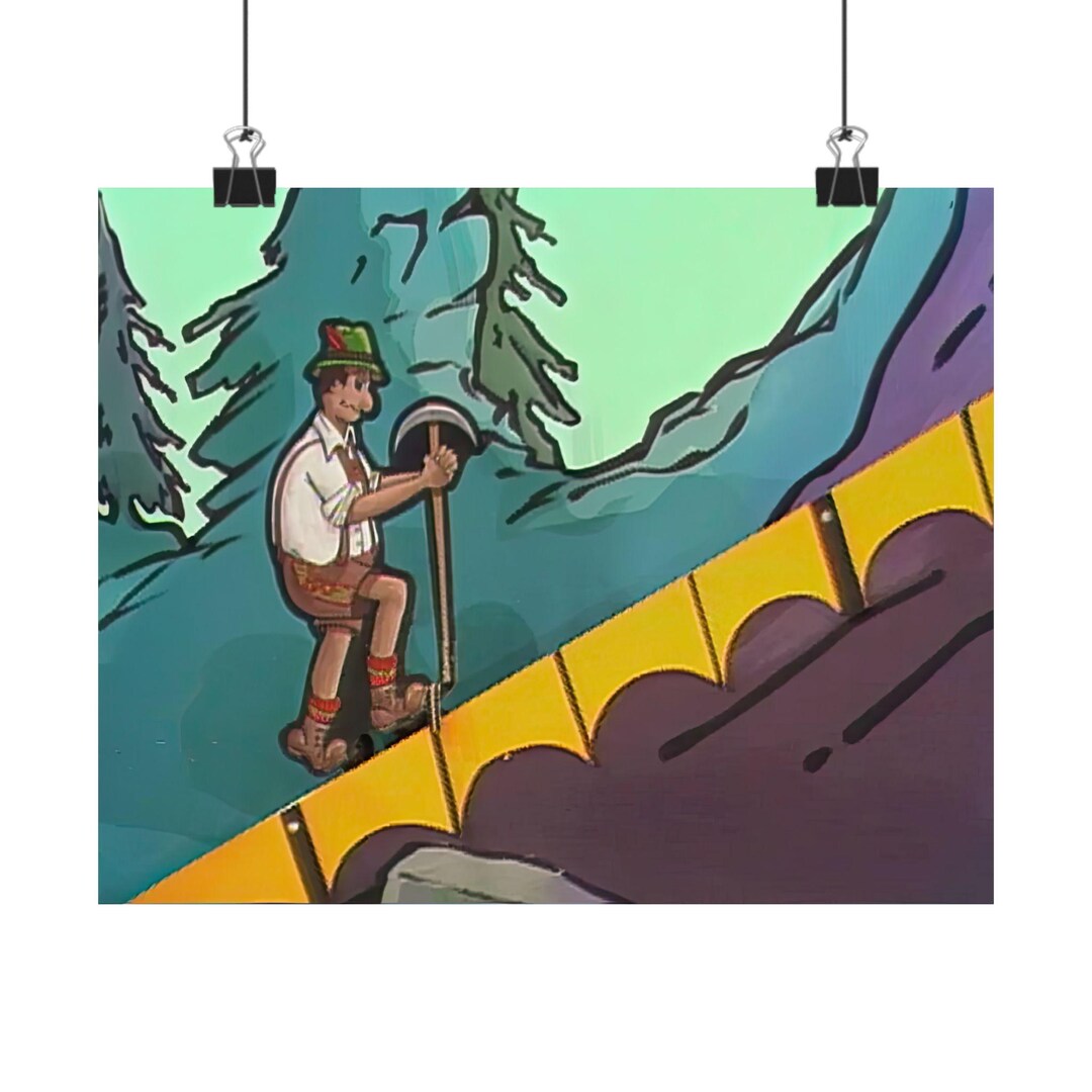 Price is Right Cliffhanger Game Mountain Climber Matte Horizontal ...