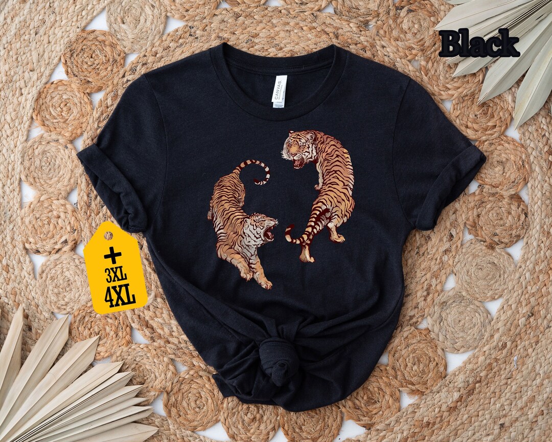 Tigers Shirt, Animal Themed Shirt, Animal Lover Shirt, Wild Life Shirt ...