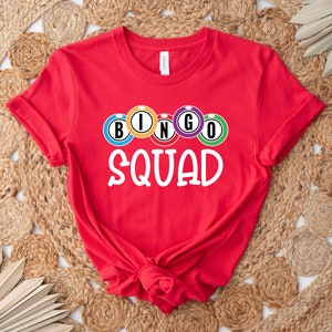 Bingo Squad Shirt, Bingo Player Shirt, Game Day Shirt, Bingo Game Lover ...