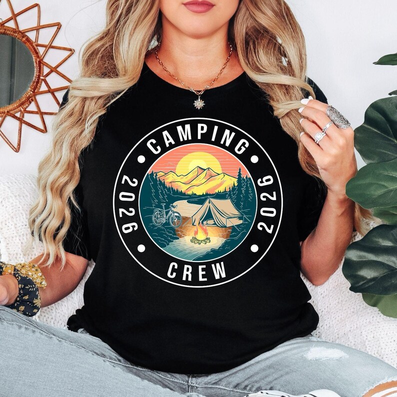 Custom Camping Shirt, Personalized Family Camping Tee, Camping Crew ...