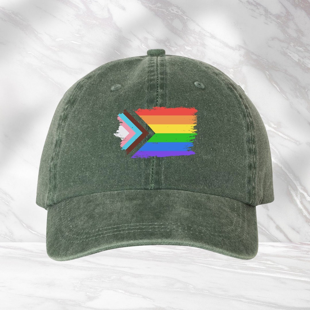 LGBTQ Rainbow Flag Hat, Pride Parade Cap, LGBTQ Support Cap ...