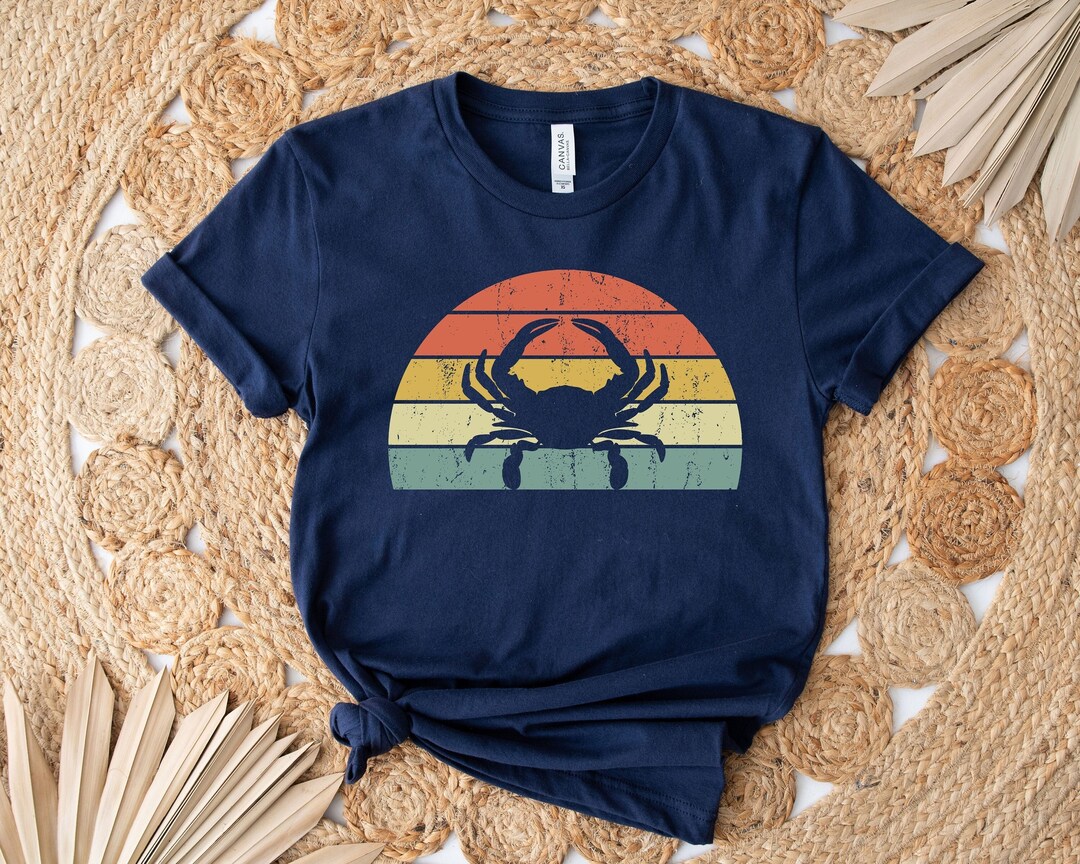 Vintage Crab Shirt, Crab Lover Shirt, Sea Life Shirt, Animal Lover ...