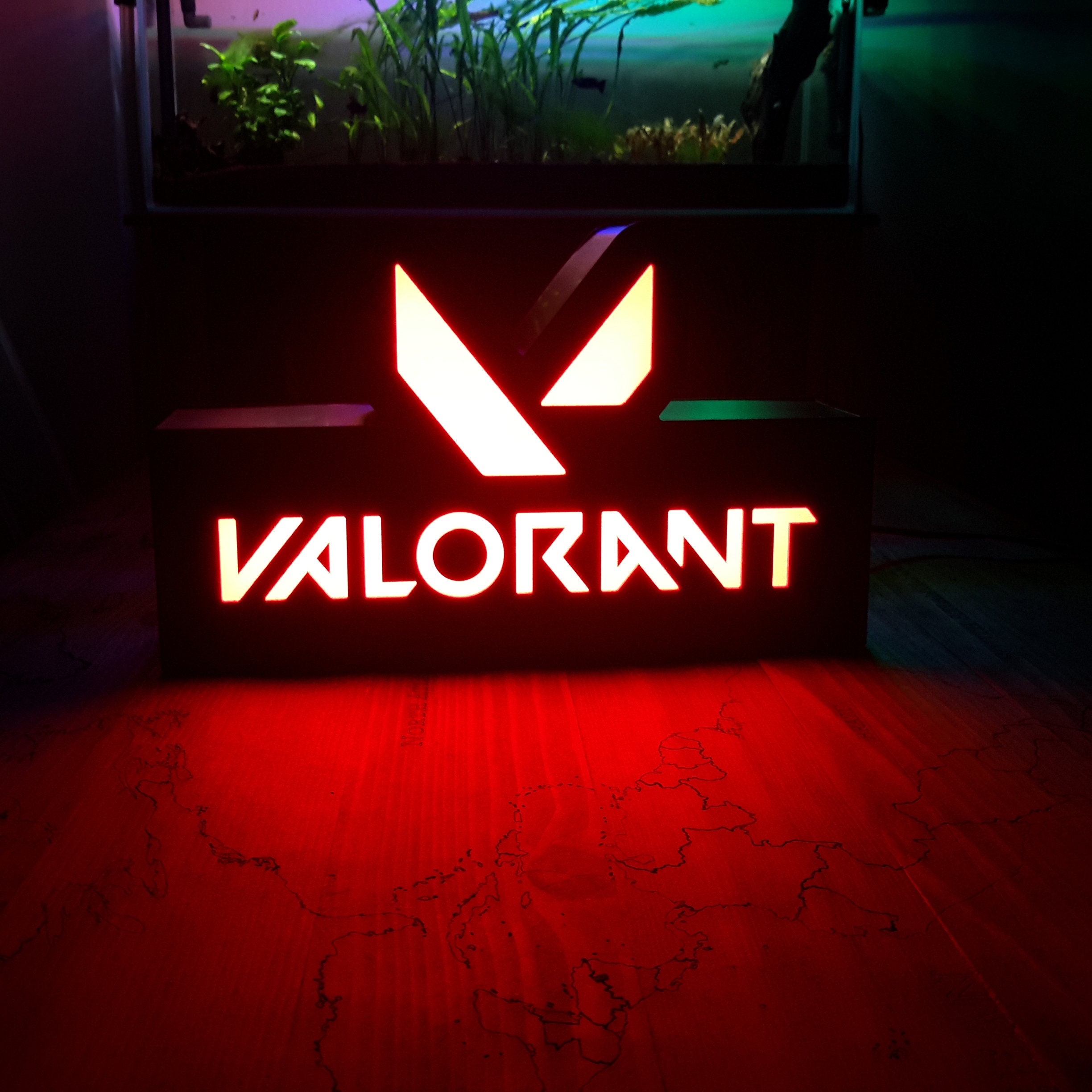 Led Light Valorant, Valorant Lamp Gift for Game Fans, , Game Room Decor ...