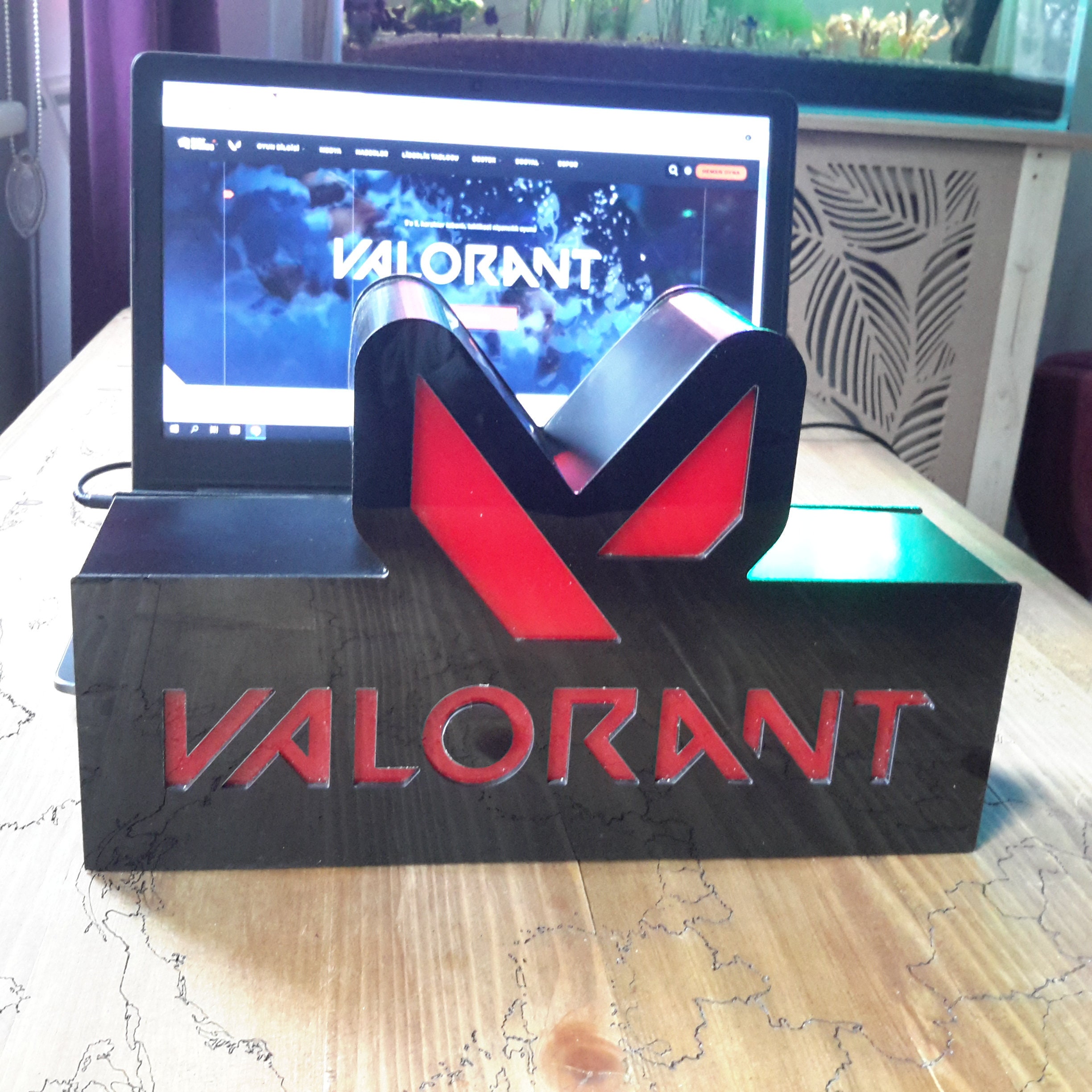 Led Light Valorant, Valorant Lamp Gift for Game Fans, , Game Room Decor ...