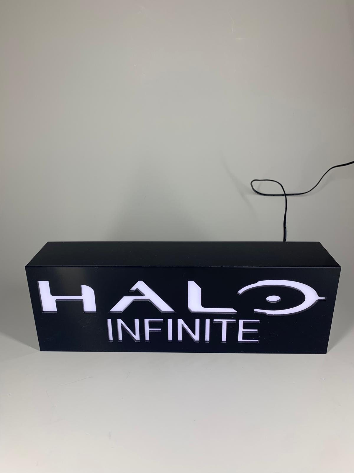 Halo Infinite Gamer Desk Lamp, Game Room Led Light Box, Acrylic Led ...