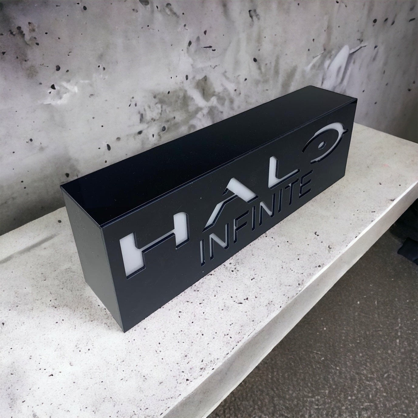 Halo Infinite Gamer Desk Lamp, Game Room Led Light Box, Acrylic Led ...