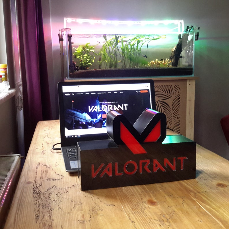 Led Light Valorant, Valorant Lamp Gift for Game Fans, , Game Room Decor ...