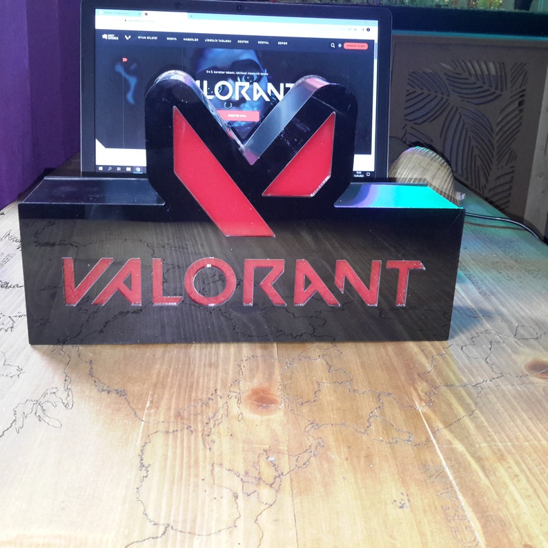 Led Valorant Sign Valorant Led Lamp Gaming Night Light Gift for ...
