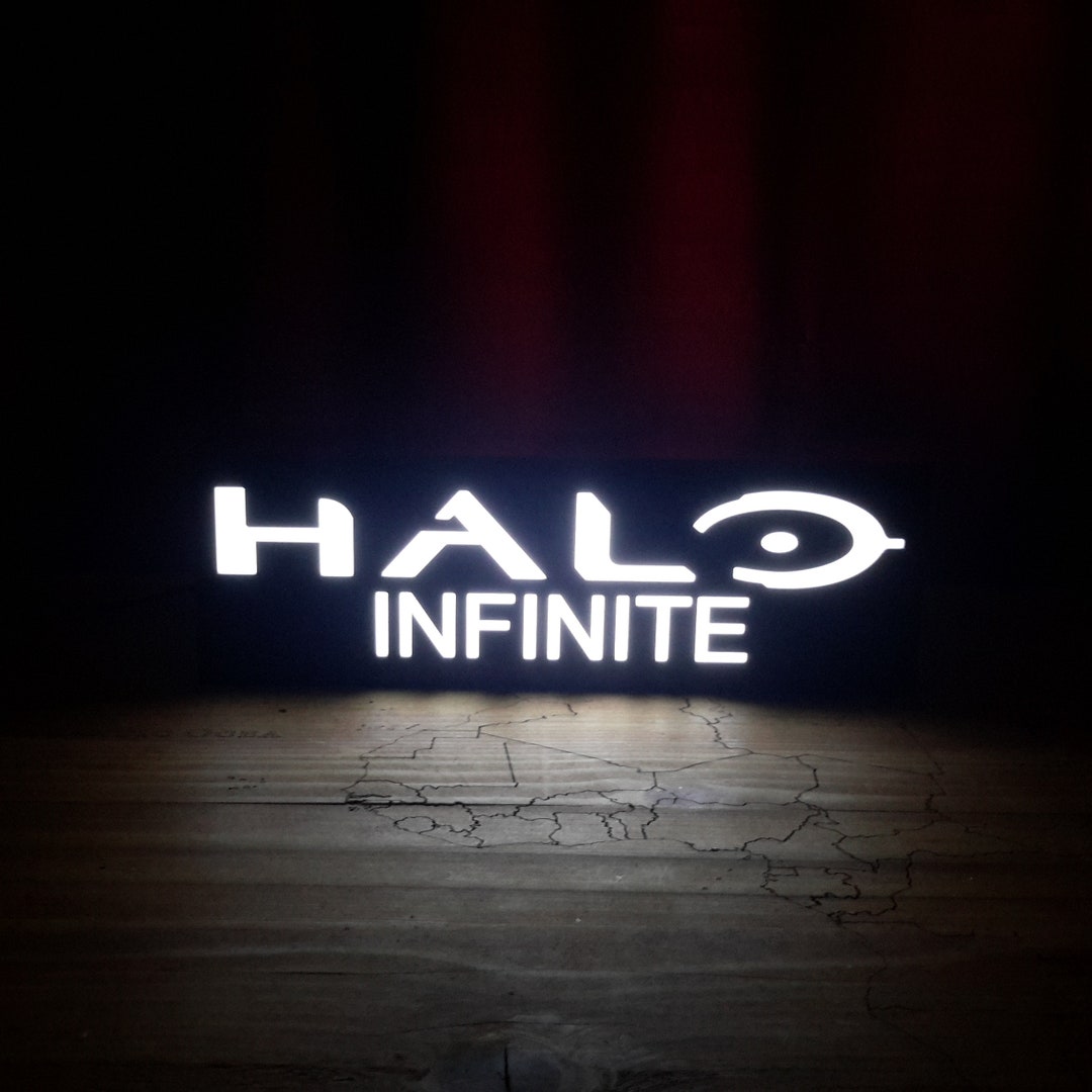 Halo Infinite Gamer Desk Lamp, Game Room Led Light Box, Acrylic Led ...