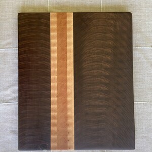 Handmade End-grain Walnut Cutting or Charcuterie Board With Maple and ...