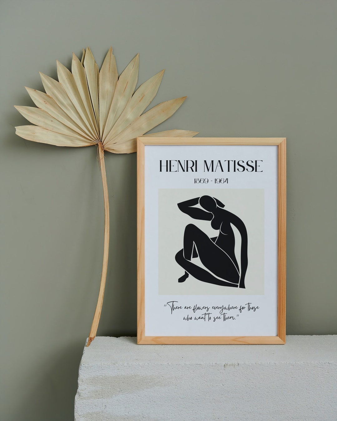 Matisse Minimalist Wall Art, Printable Digital Download, Text Wall Art ...