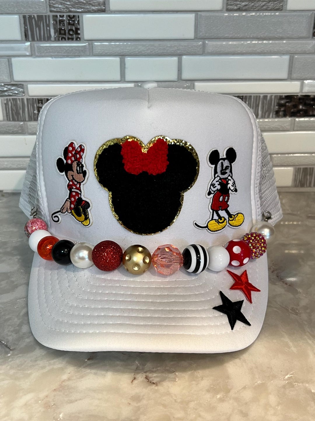 Disney Mickey and Minnie Mouse Trucker Hat - Etsy