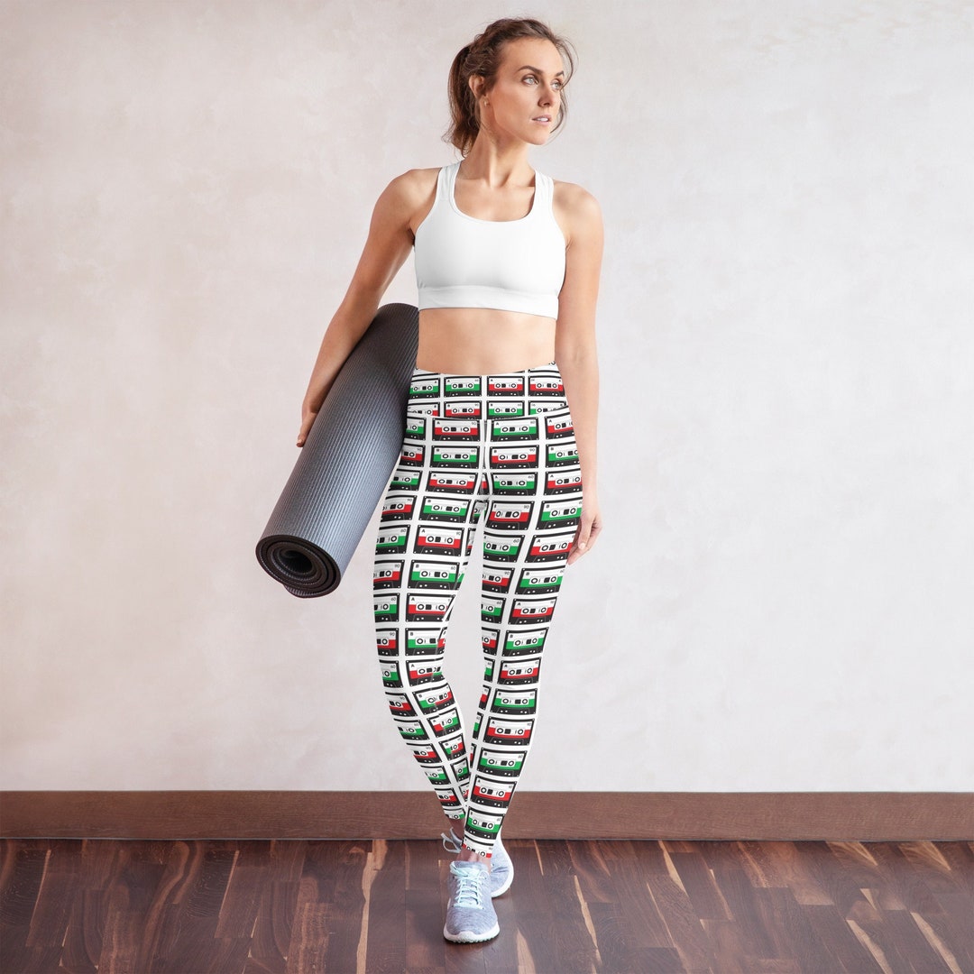 Retro Cassette Tapes Yoga Leggings - Etsy
