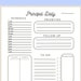 School Principal Daily Planning Sheet (printable) - Etsy