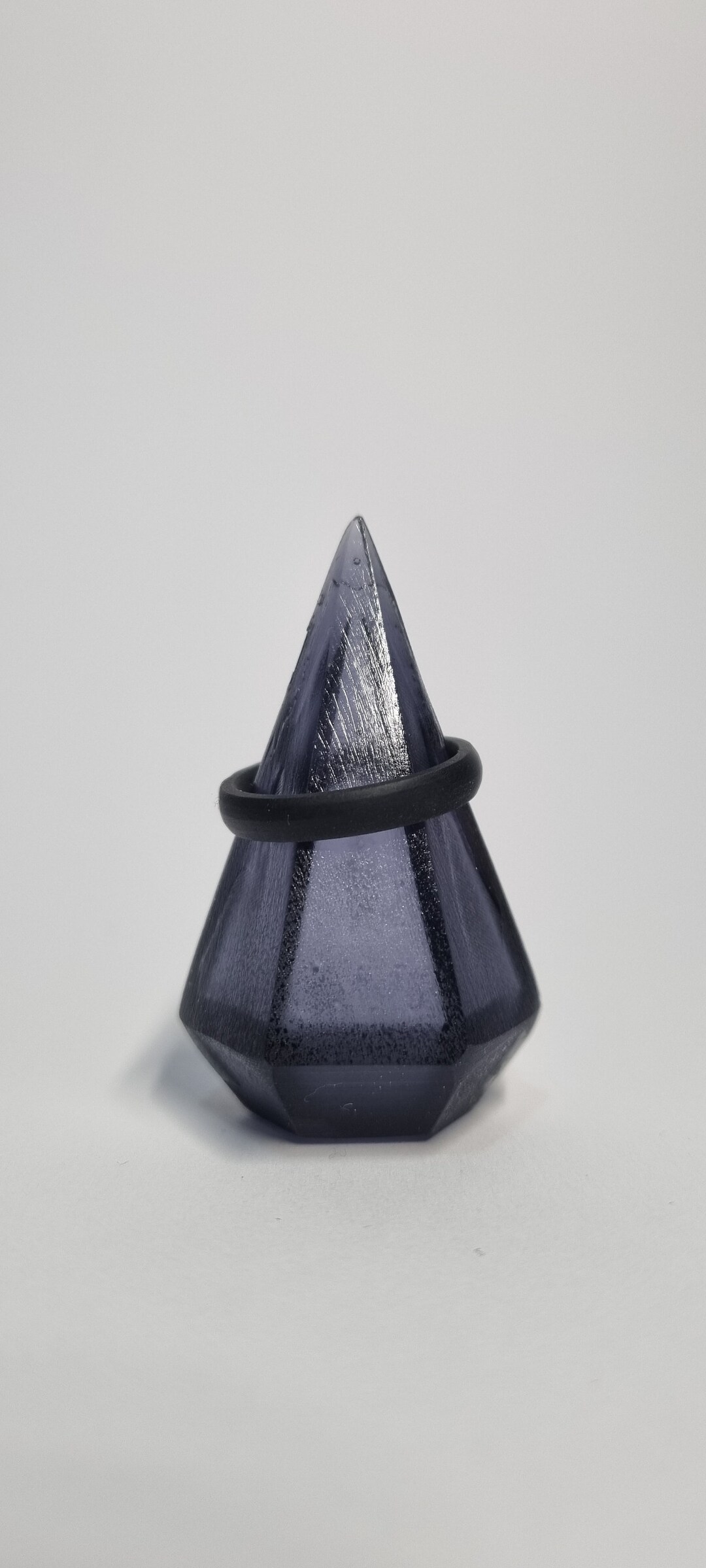 Black 3D Printed Simple Band Ring With Gift Box - Etsy